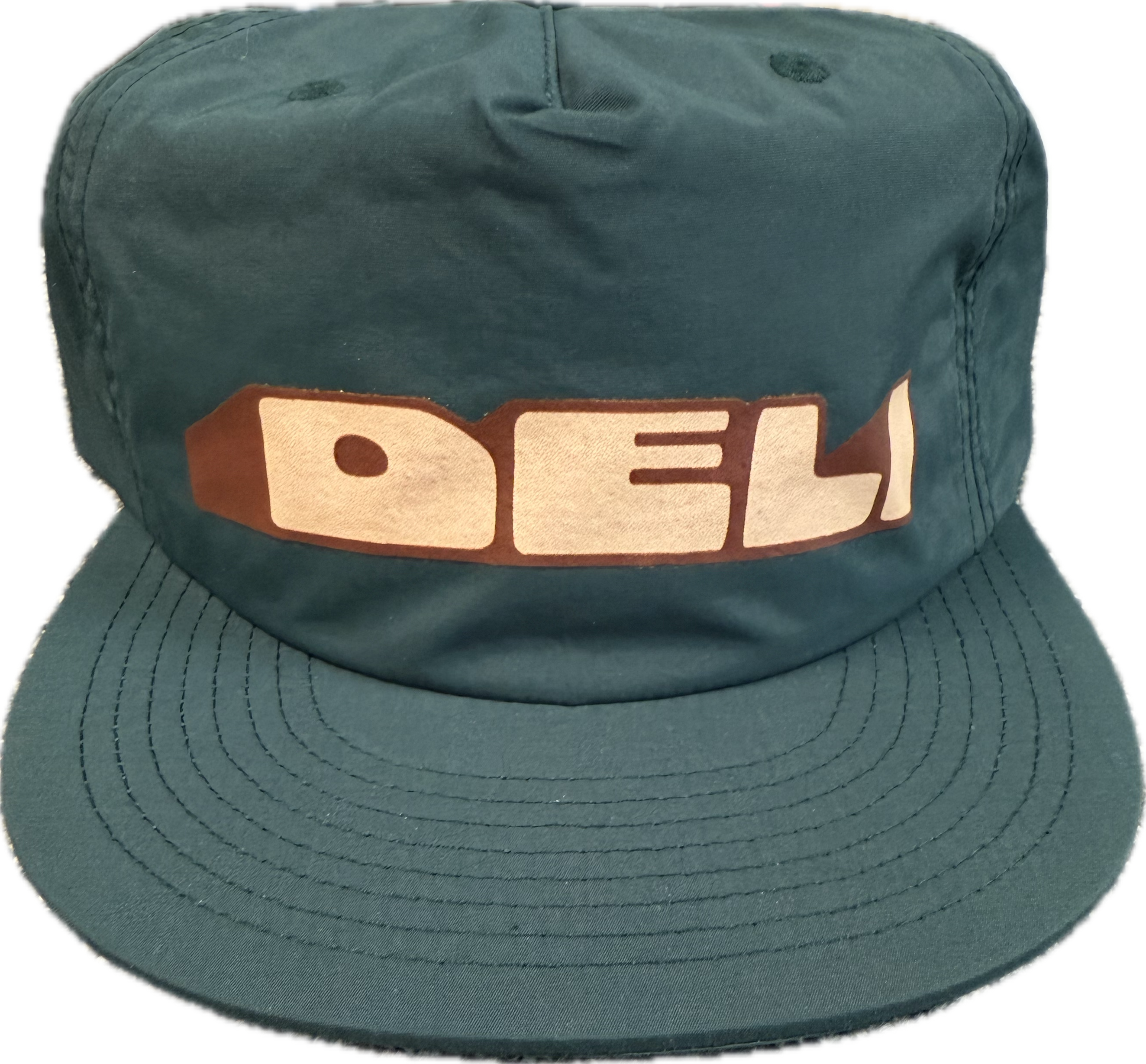 DELI - Mound Nylon Snapback Hat Dark Green w/ Tan – Deli Skate Supply